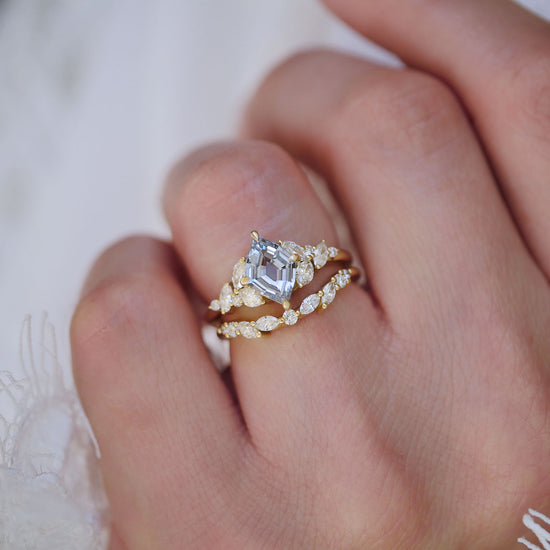 Ice Blue Lozenge Garden Party Ring | Berlinger Jewelry